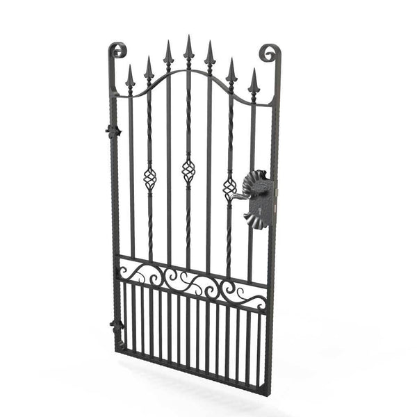 tall-wrought-iron-side-gate-marlborough-style-2a-tall-side-gate-with ...